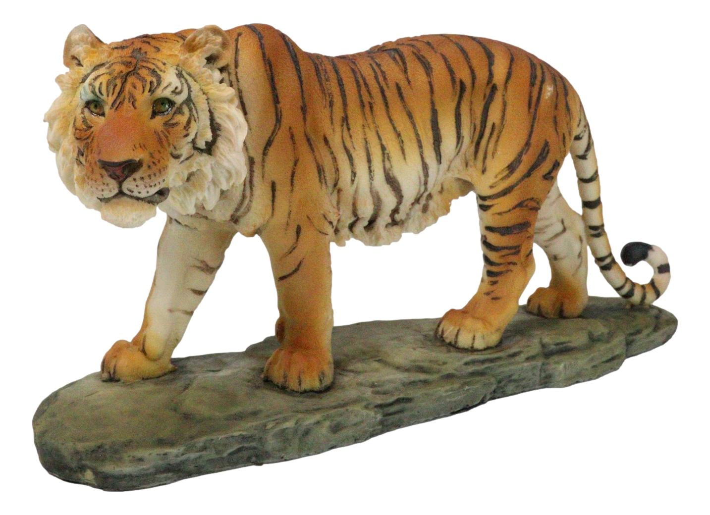 Jungle Apex Predator Prowling Fierce Orange Bengal Tiger Figurine 11.25 ...