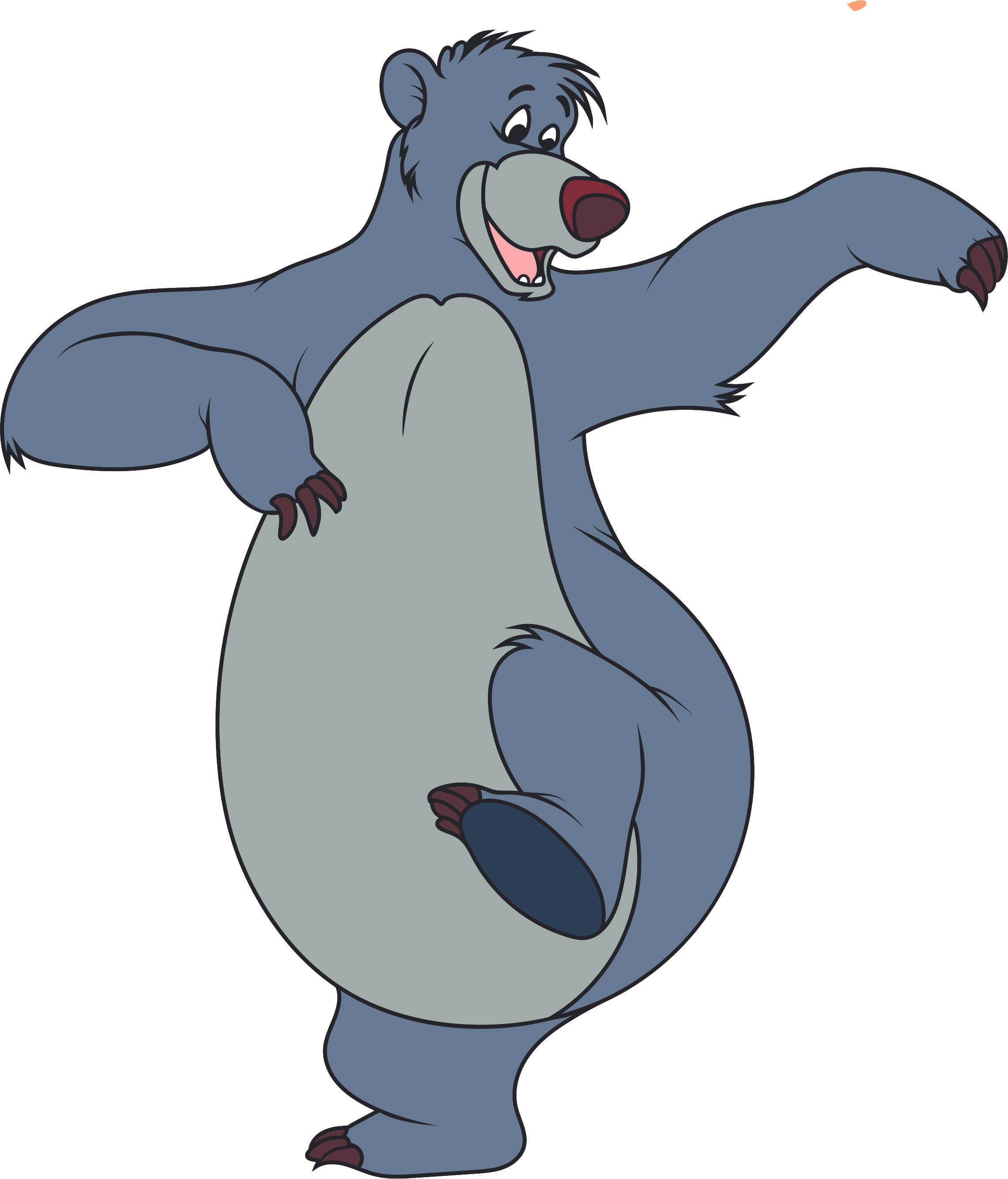 Jungle Book Dancing Baloo Bear Customized Wall Decal - Custom Vinyl ...