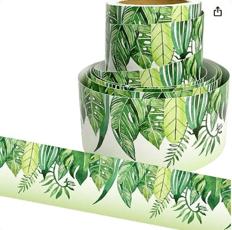 Jungle Bulletin Board Border Tropical Leaf Bulletin Border for Jungle ...