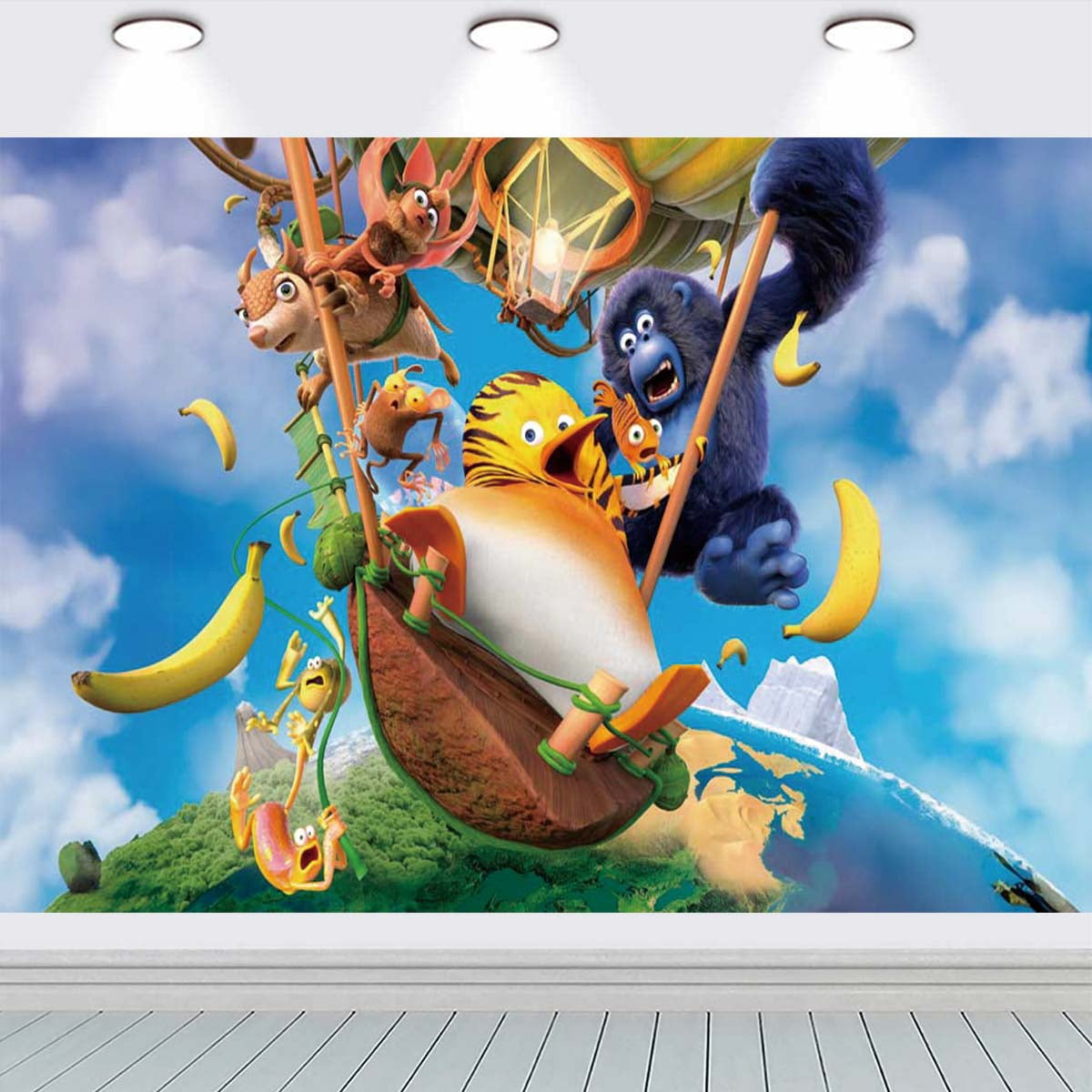 Jungle Bunch Backdrop school Taspestry Wall Decor Banner Party Supplies ...