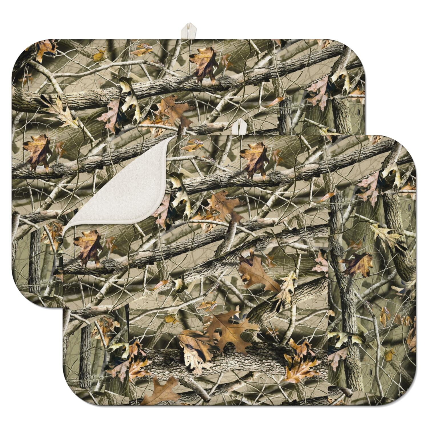 Jungle Camo Dish Drying Mat – Lush Green Pattern, Brings Nature ...