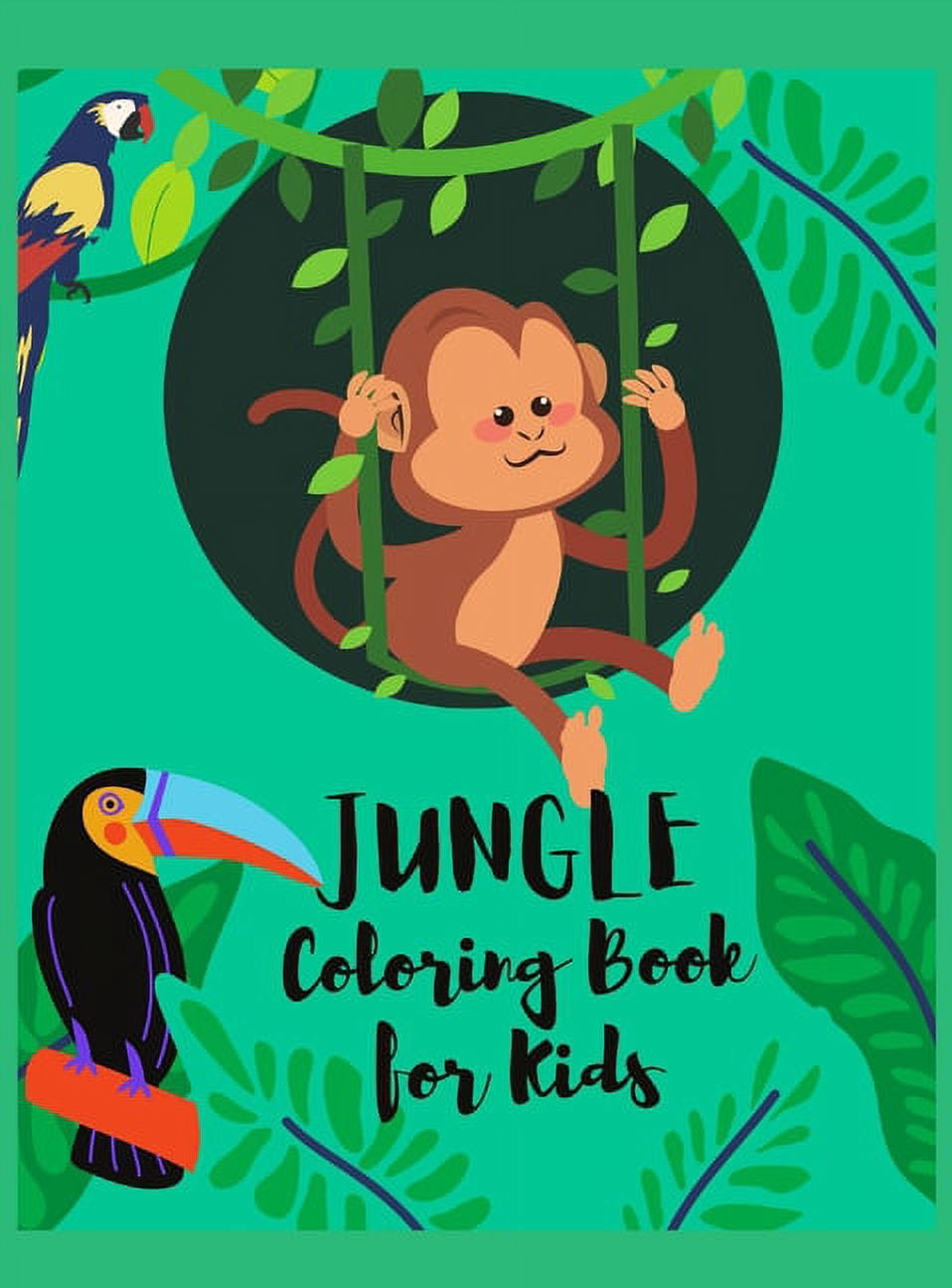 Jungle Coloring Book for Kids : Amazing Coloring and Activity Book with ...