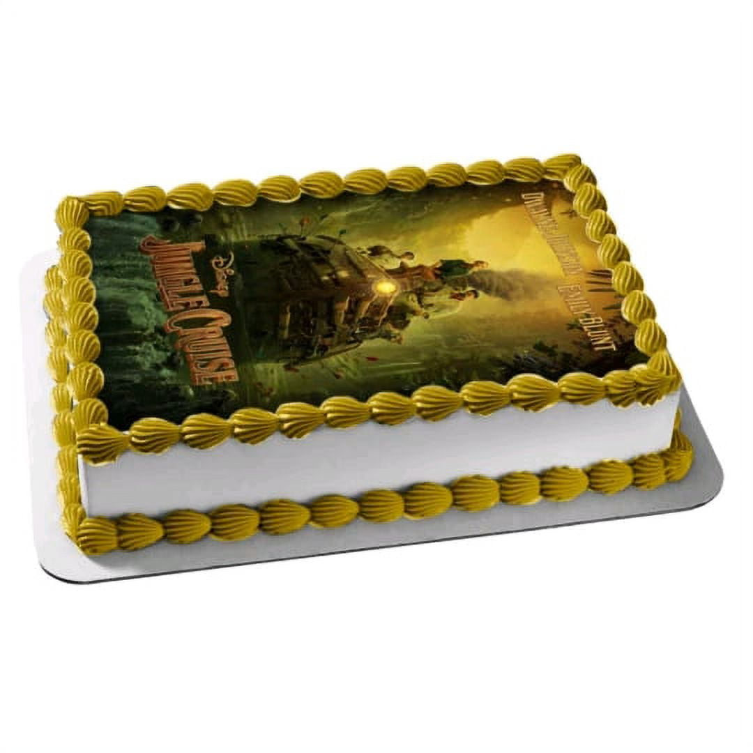 Jungle Cruise Disney Emily Blunt the Rock Dwayne Johnson Edible Cake ...