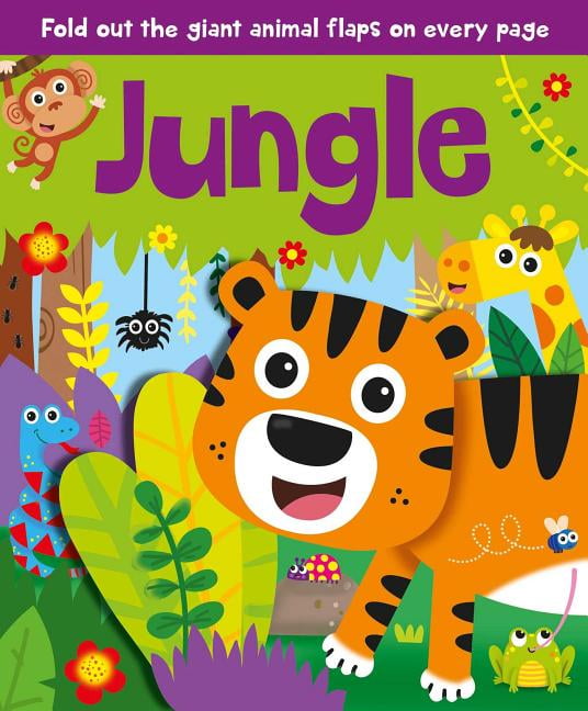 Jungle : Fold-Out Flaps Book (Board book) - Walmart.com