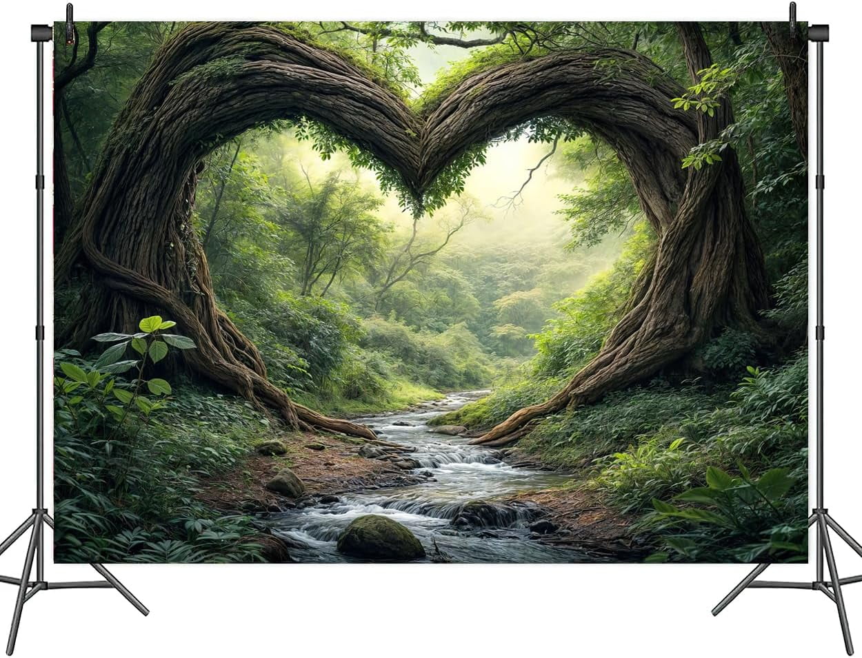 Jungle Forest Photography Backdrop Tropical Rainforest Natural Scenery ...
