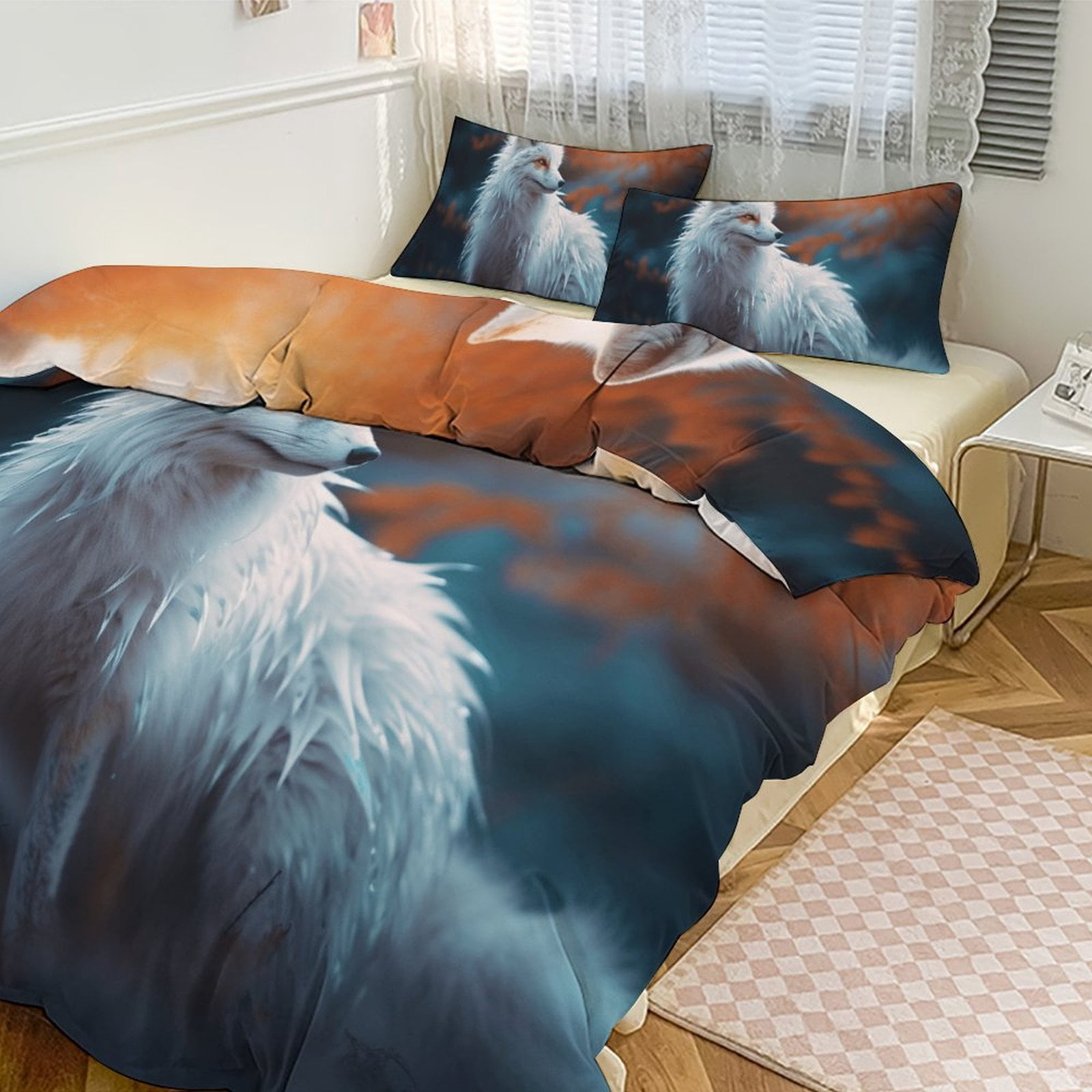 Jungle Fox Cartoon Pattern 3D Duvet Cover Set Quilt Cover Theme of Kid ...