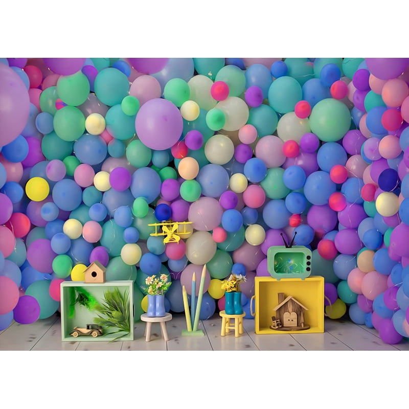Jungle Happy Birthday Photography Backdrops Newborn Air Balloon Party ...
