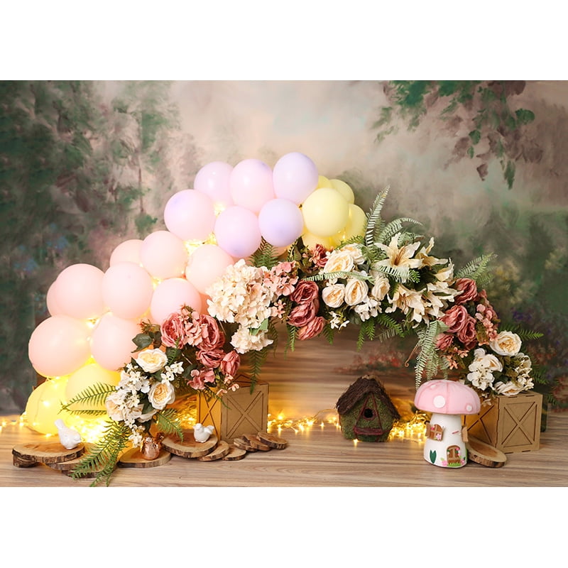 Jungle Happy Birthday Photography Backdrops Newborn Air Balloon Party ...