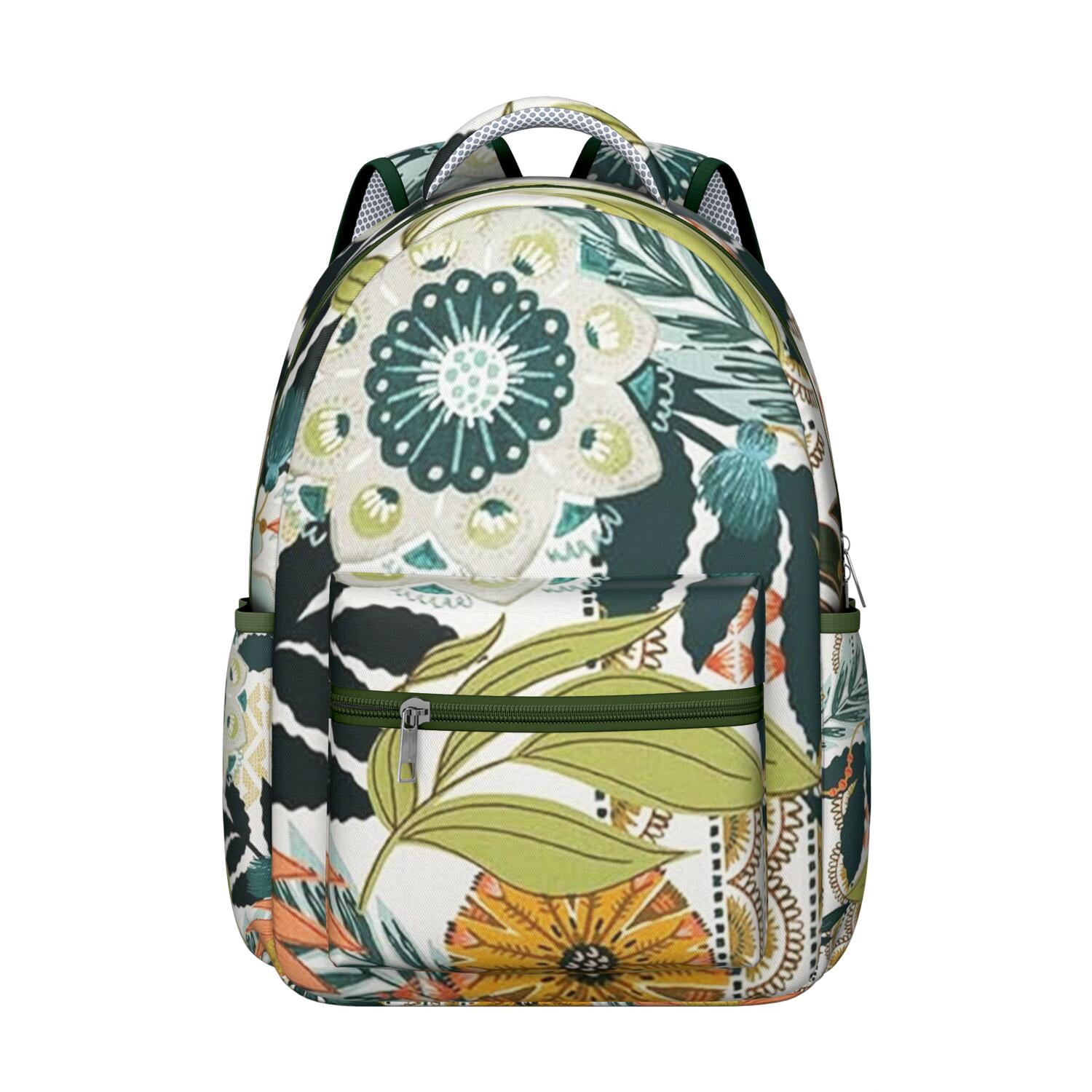 Jungle Inspired Waterproof School Backpack, Adjustable S-Shaped Straps ...
