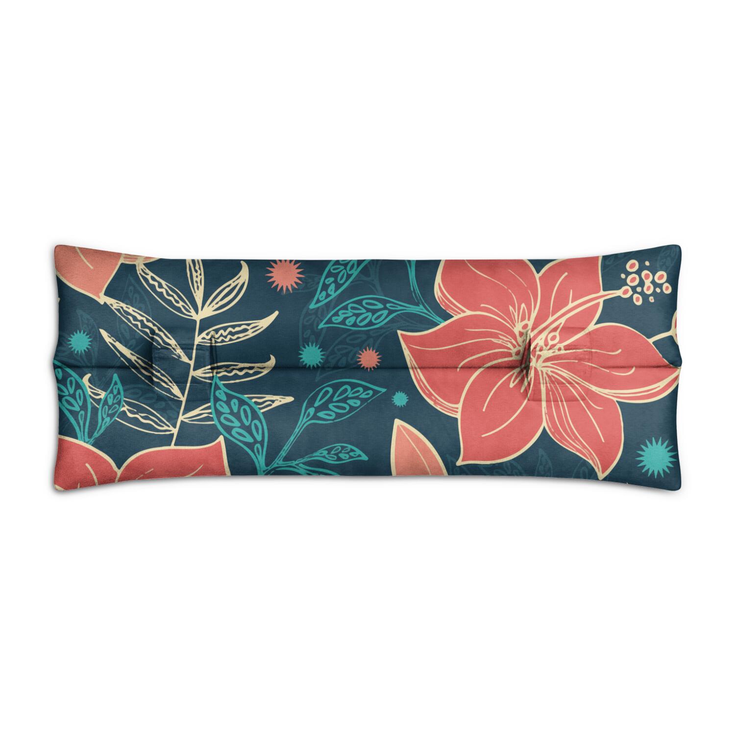 Jungle Leaves & Exotic Flowers Seatbelt Pressure Relief Pad - Universal ...