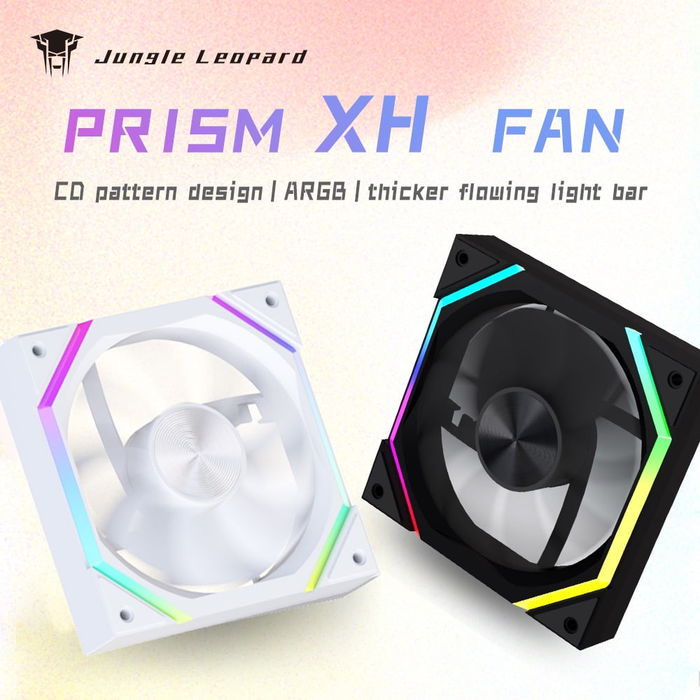 Jungle Leopard PC Case Fan Prism XH 5V 3Pin 120mm ARGB Cyclic Mirror ...