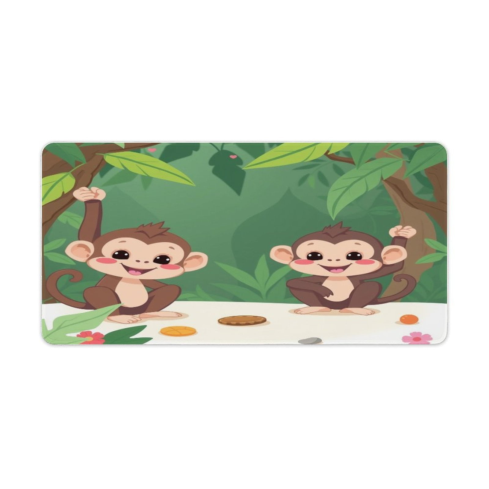 Jungle Monkeys Happy Mouse Pad Large Anti-Slip Rubber Gaming Mouse Pad ...