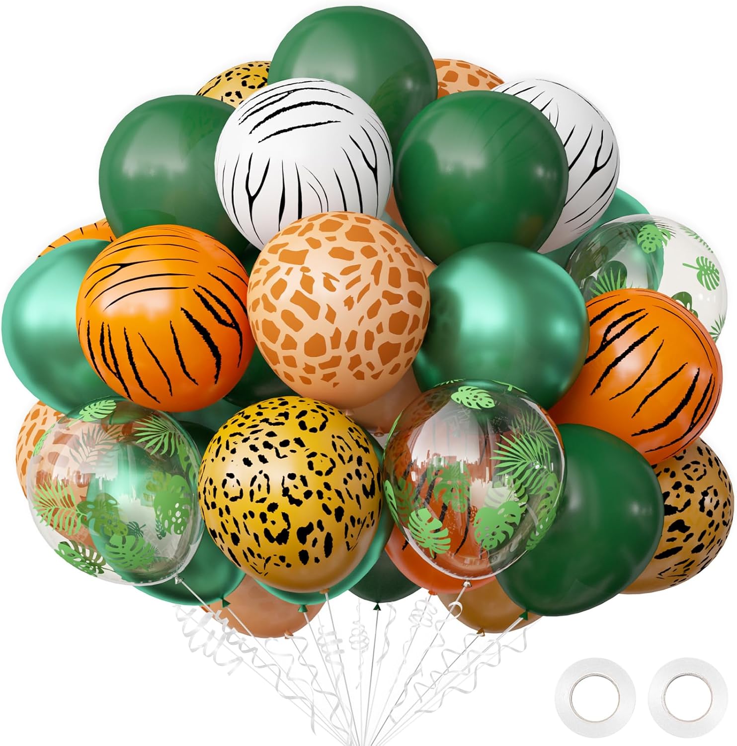 Jungle Party Decorations, Jungle Safari Balloons, 68 Pack Animal ...