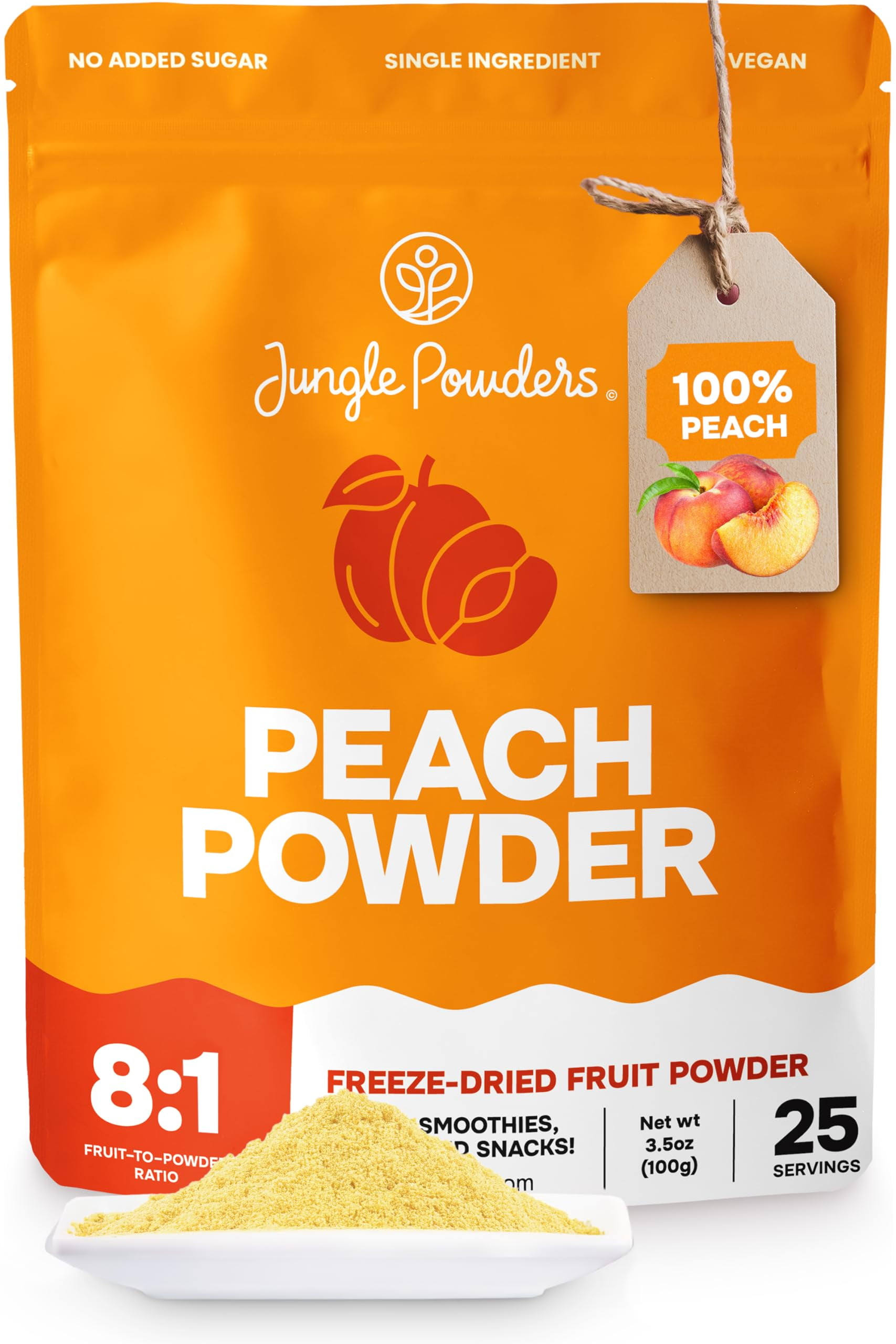 Jungle Powders Freeze Dried DEF29 Peach Powder 3.5 Powdered Freeze ...