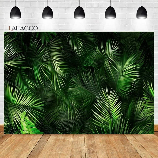Jungle Rainforest Backdrop Spring Enchanted Nature Tree Green Blooming ...