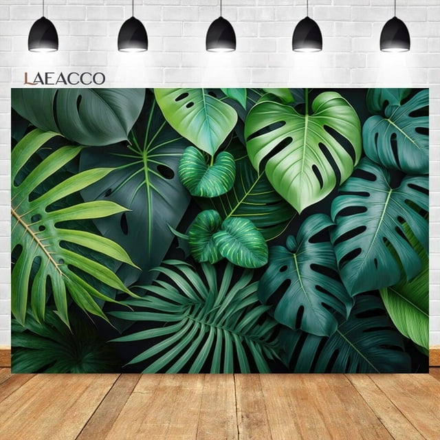 Jungle Rainforest Backdrop Spring Enchanted Nature Tree Green Blooming ...