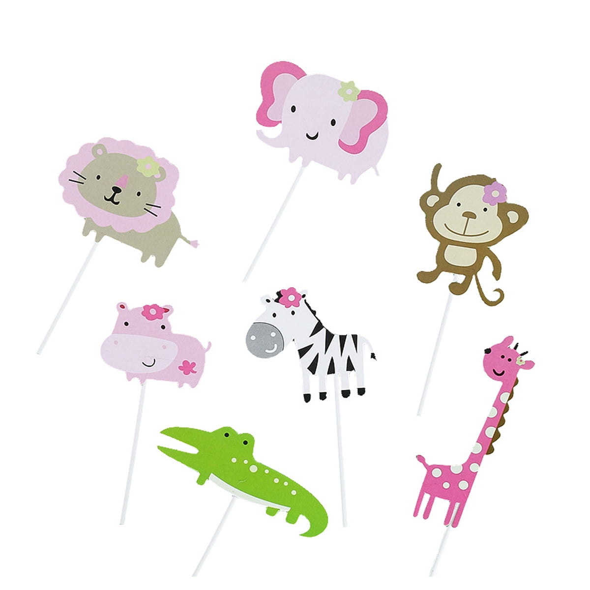 Jungle Safari Animal Cake Insert A selection of Jungle animal cakes ...