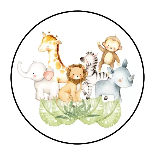 Jungle Safari Animals Stickers Phone Decal Water Bottle Stickers Car ...