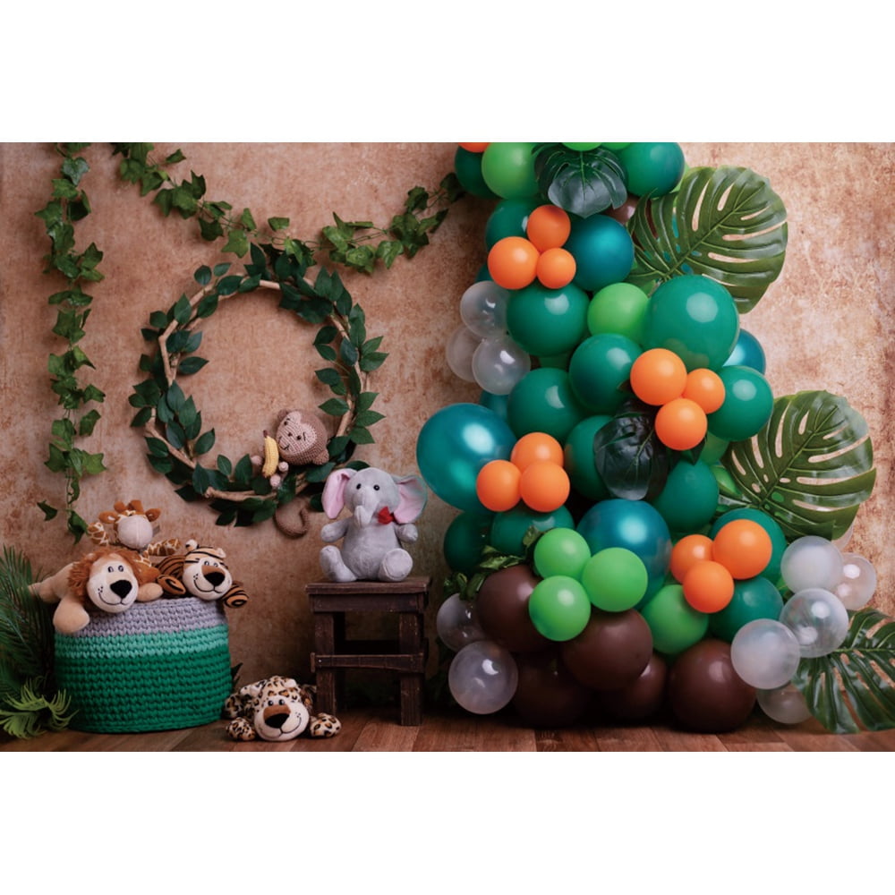 Jungle Safari Farm Animals Party Backdrop for Photography Newborn Baby ...