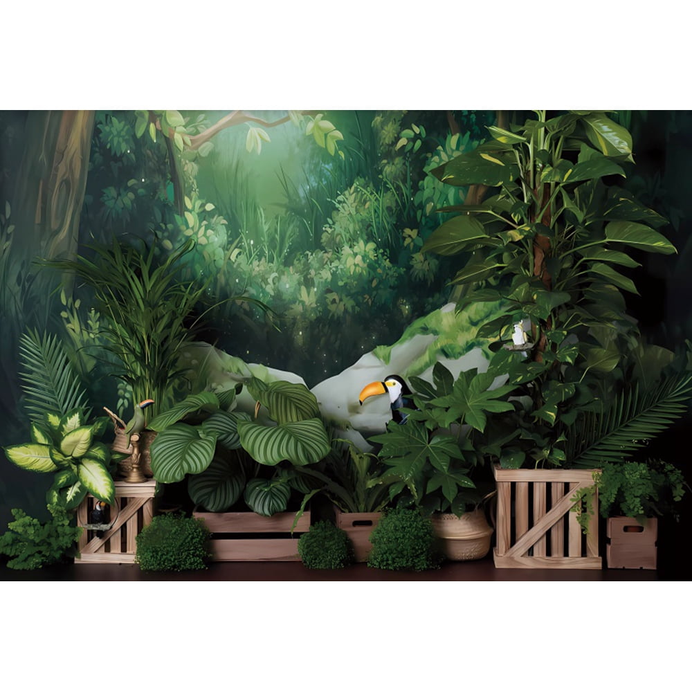Jungle Safari Farm Animals Party Backdrop for Photography Newborn Baby ...