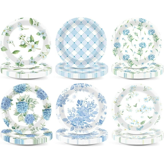 Jungle Safari Paper Plates, 60 Pcs Disposable 7 Inch Dessert Plates ...