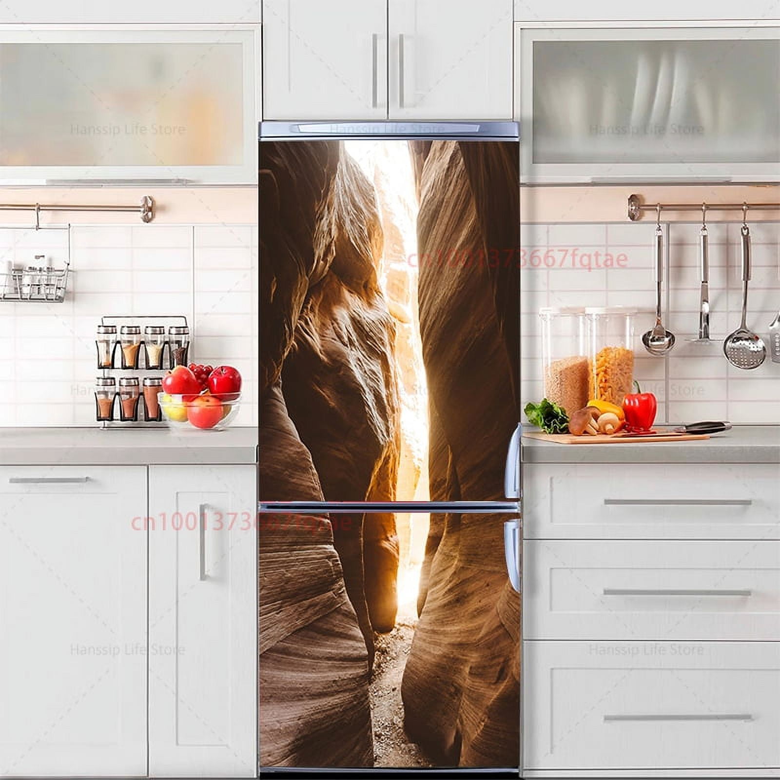 Jungle Stairway Mural Fridge Door Wrap Cover Kitchen Waterproof PVC ...