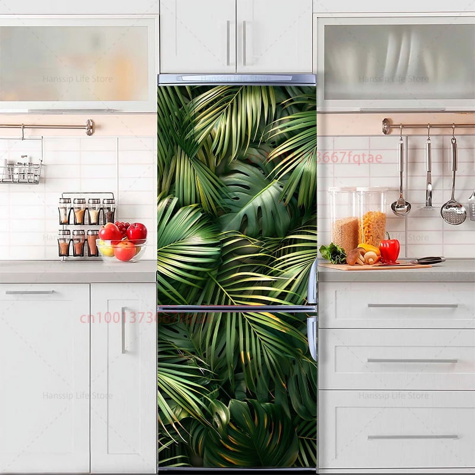 Jungle Stairway Mural Fridge Door Wrap Cover Kitchen Waterproof PVC ...