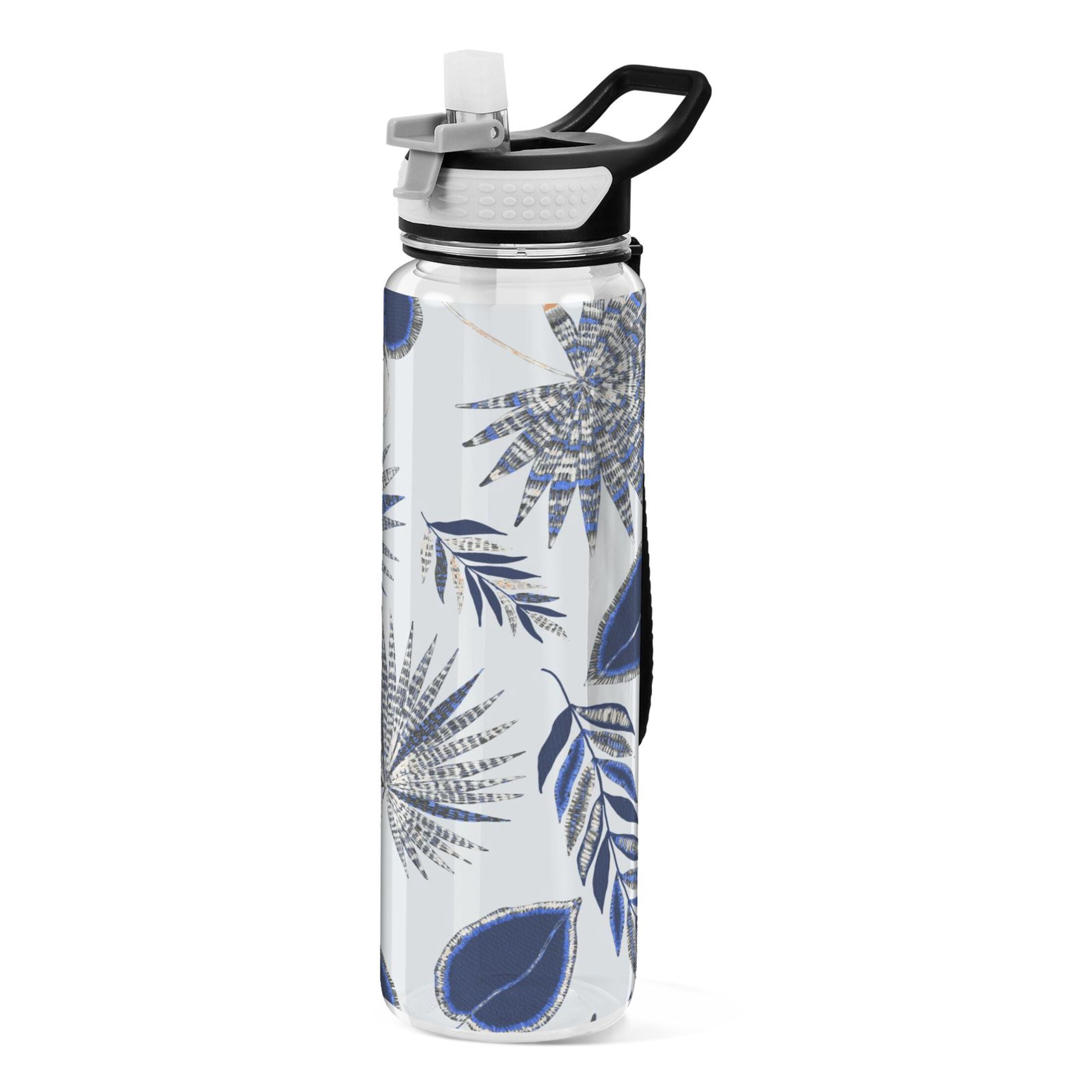 Jungle Tropical Leaves 32oz Sports Water Bottles Leakproof Tritan ...