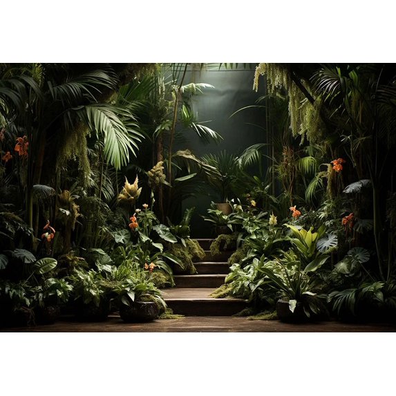 Jungle Tropical Tree Arch Adult Birthday Wedding Maternity Portrait r ...
