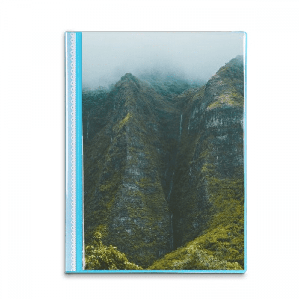 Jungle Valley Cliff Fog Forest Book Sheet Protectors Portfolio Binder ...