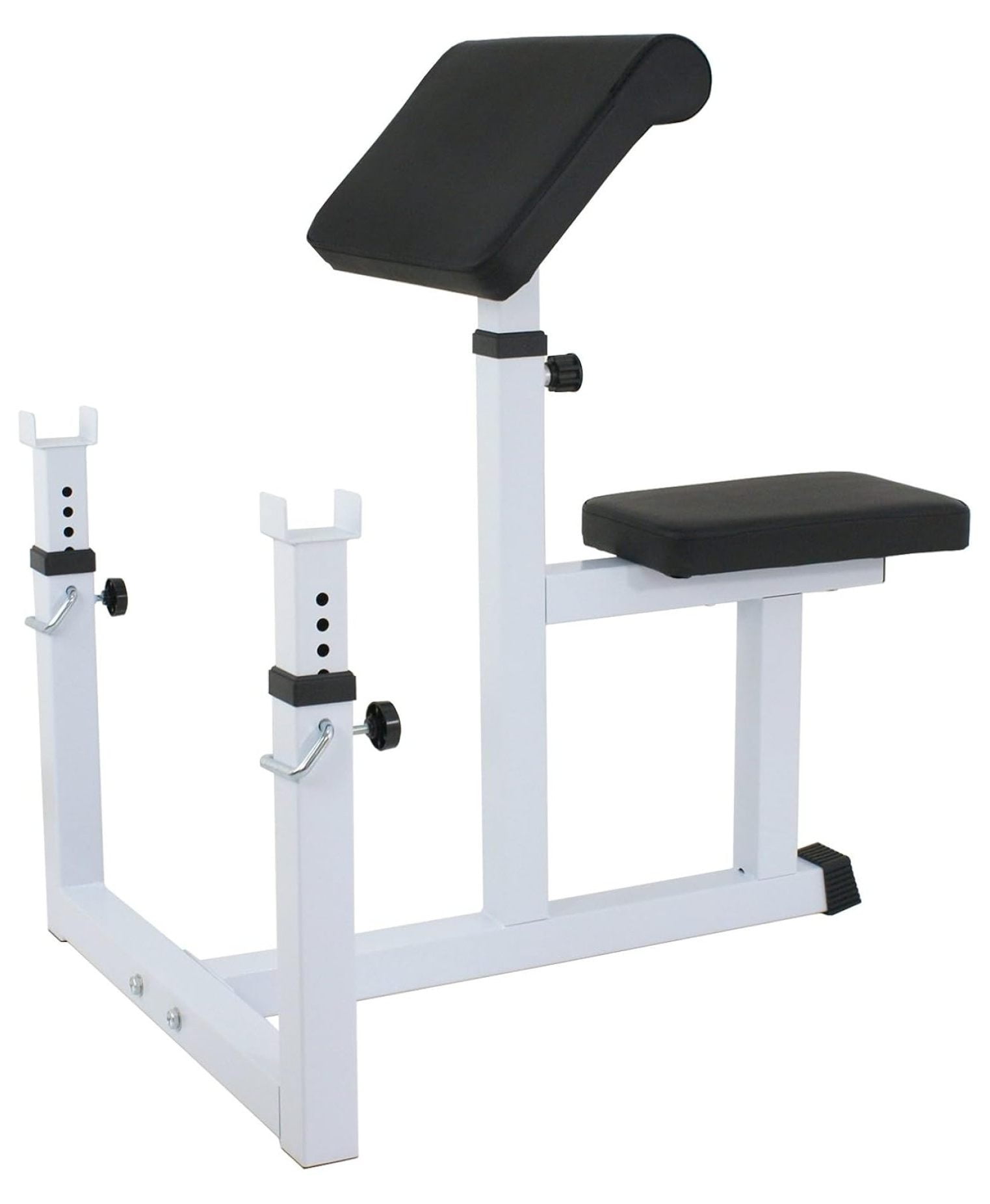 JungleA Adjustable Arm Preacher Machine w/Rack,Seated Arm Isolated ...