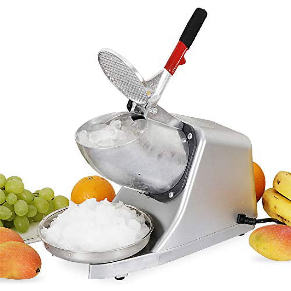 JungleA Electric Ice Shaver Snow Cone Maker Stainless Steel Machine Ice ...