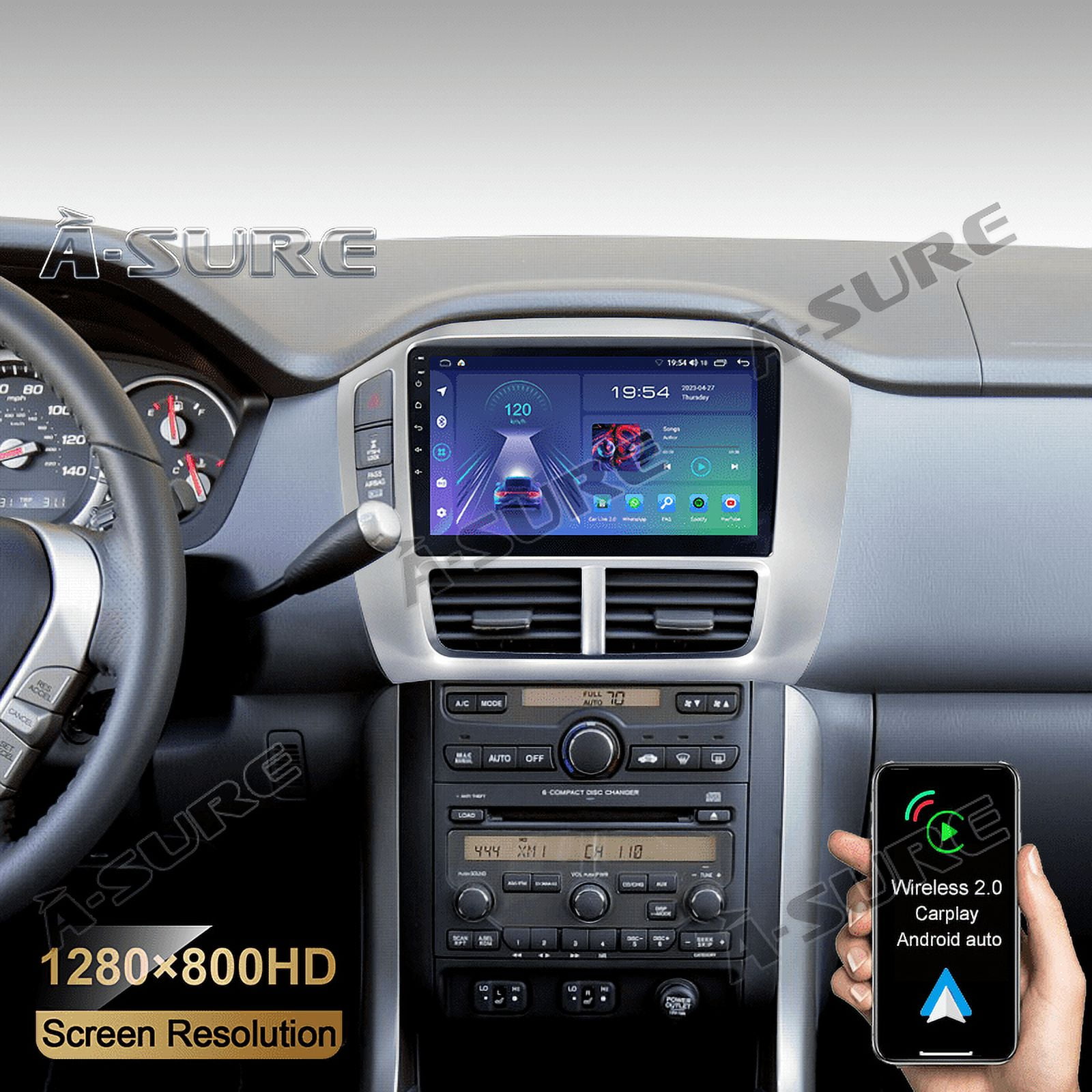 9" Android 14 Car Radio Stereo for Honda Pilot MK1 2007-2008, 2+32GB ...