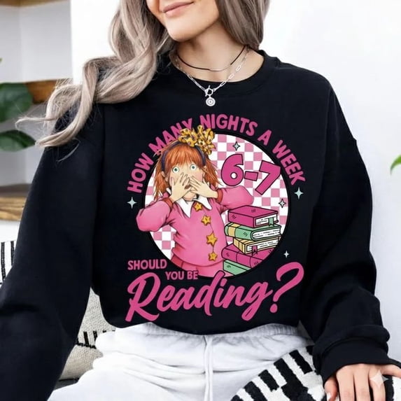 JunieB Valentine Sweatshirt, Reading Teacher Children Book Style Design ...