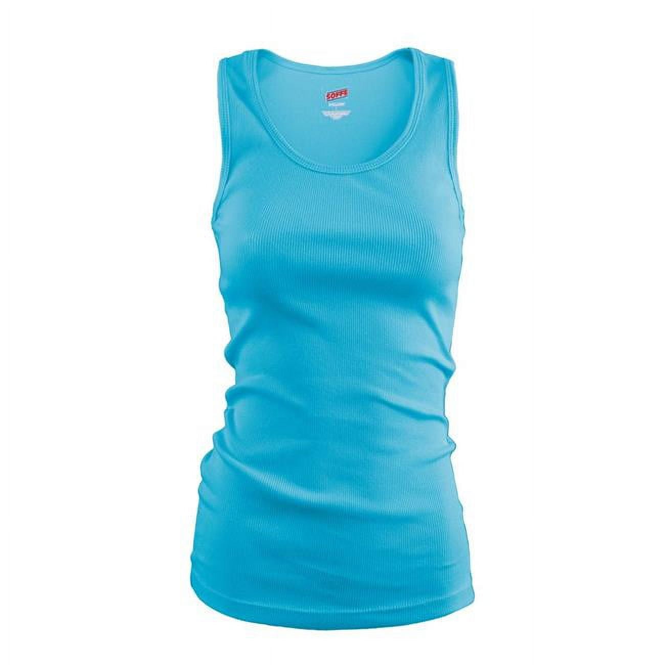 Junior 2x1 Baby Rib Basic Tank, Blue Aster - Medium - Walmart.com