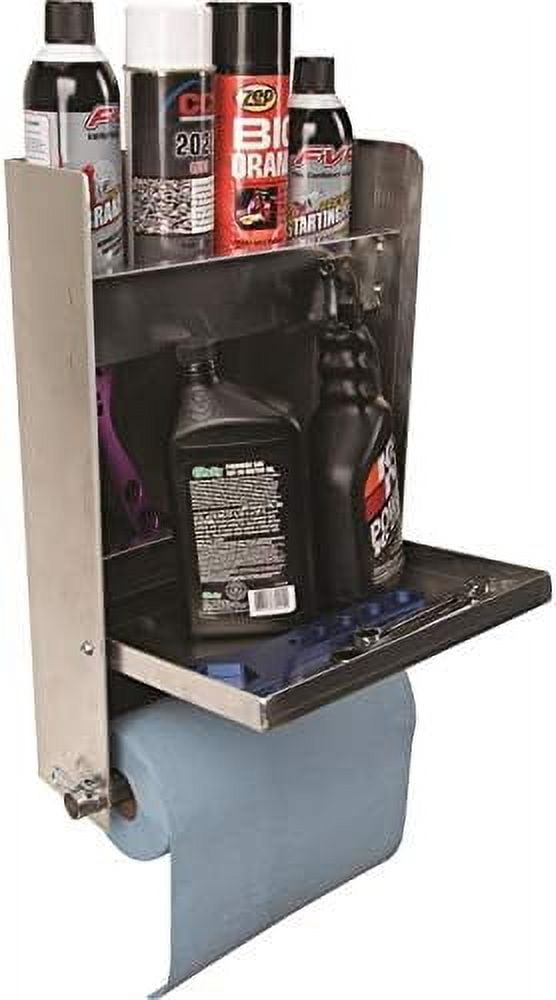 Junior Aluminum Trailer Storage Cabinet, Features Fold-Down Work Table ...