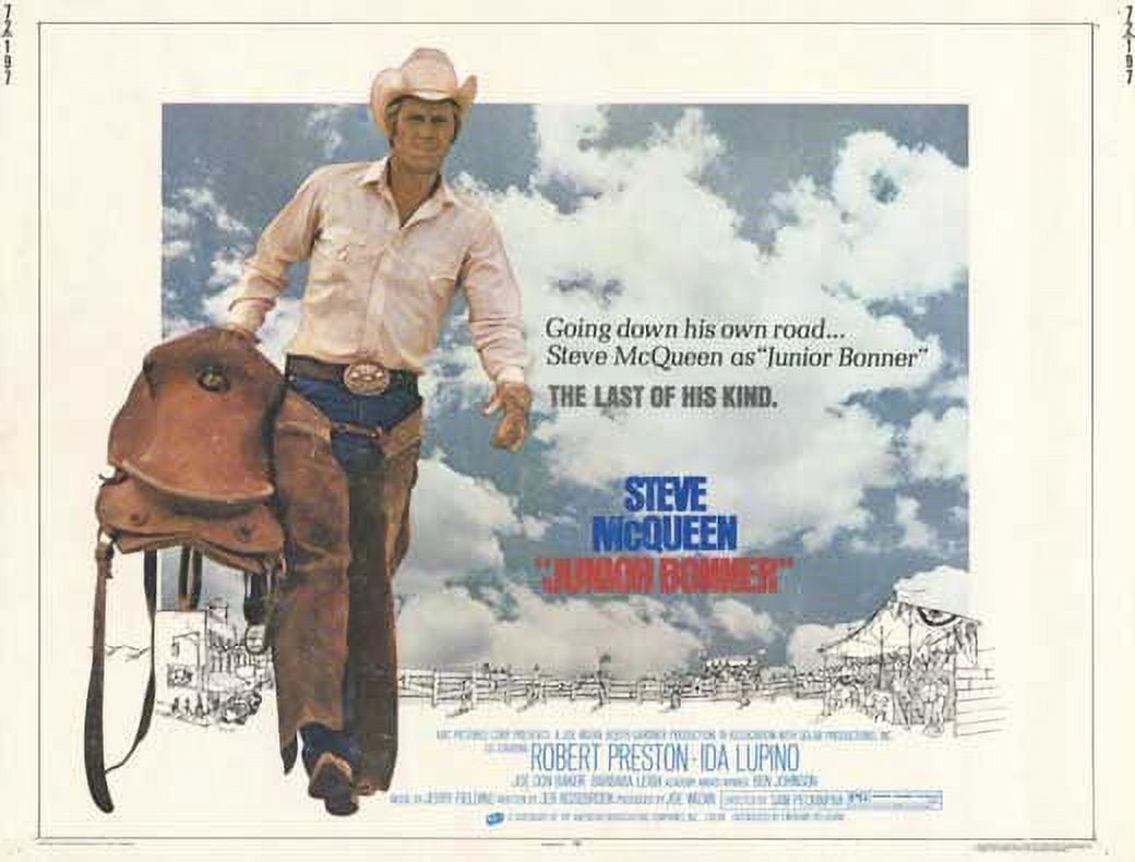 Junior Bonner - movie POSTER (Style A) (11" x 14") (1972) - Walmart.com