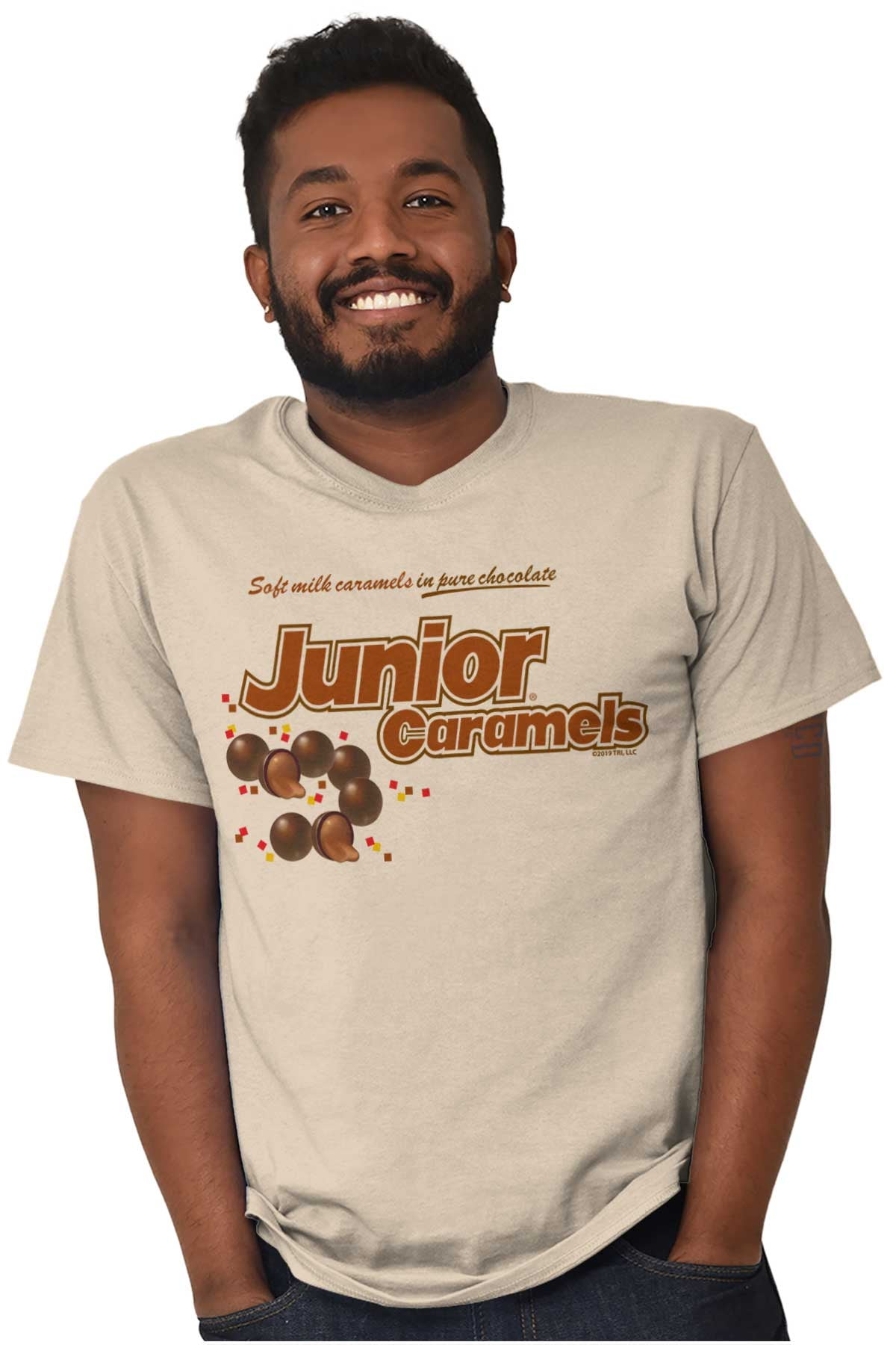 Junior Caramels Chocolate Candy Logo Men's Graphic T Shirt Tees Brisco ...