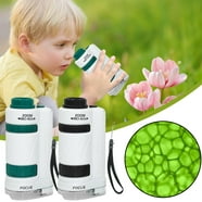 Gqtwoy Kids Handheld Microscope, 60x-120x Portable Microscope with LED ...