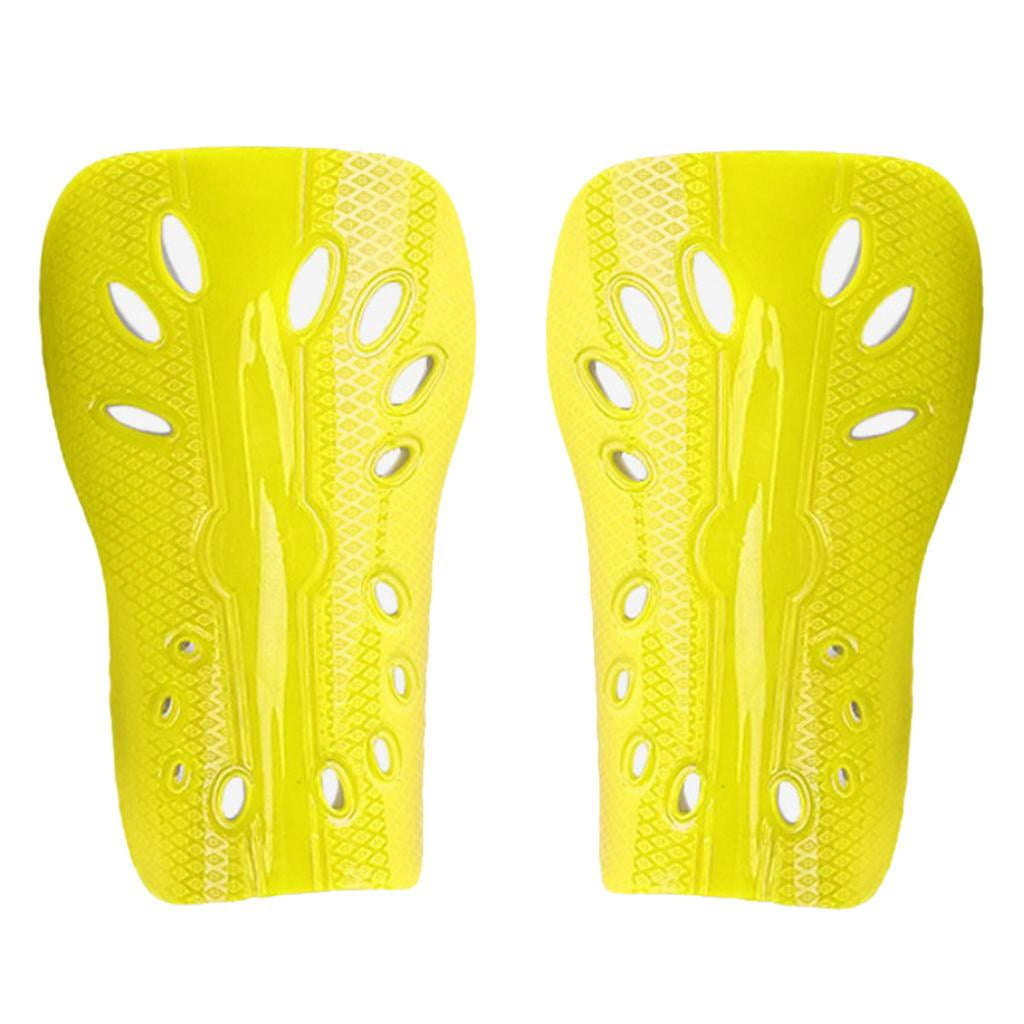 Junior Football Soccer Sports Leg Skin Guards Protector Yellow ...