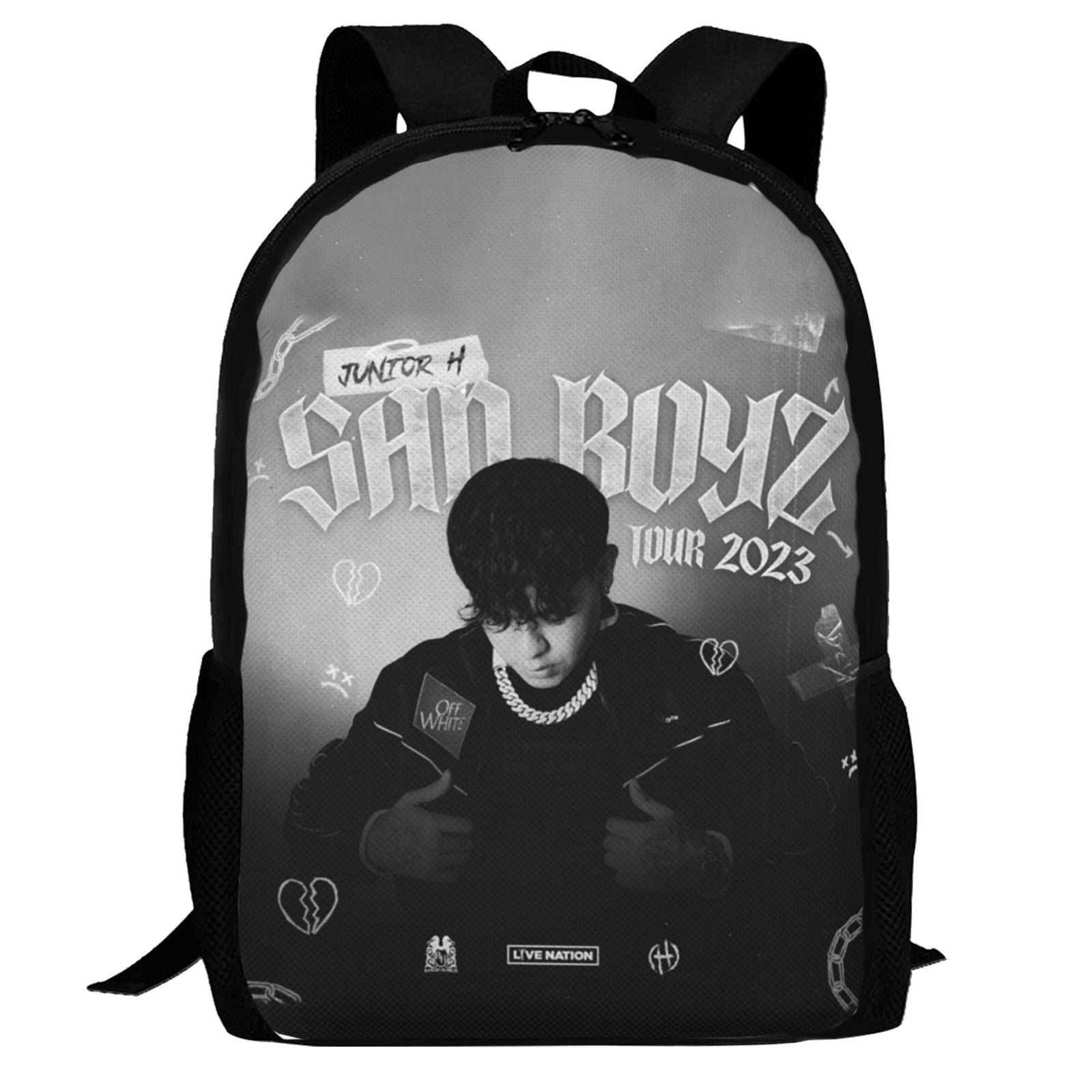 Junior H $Ad Boyz Backpack,3d Print Laptop Backpack Lightweight Casual ...