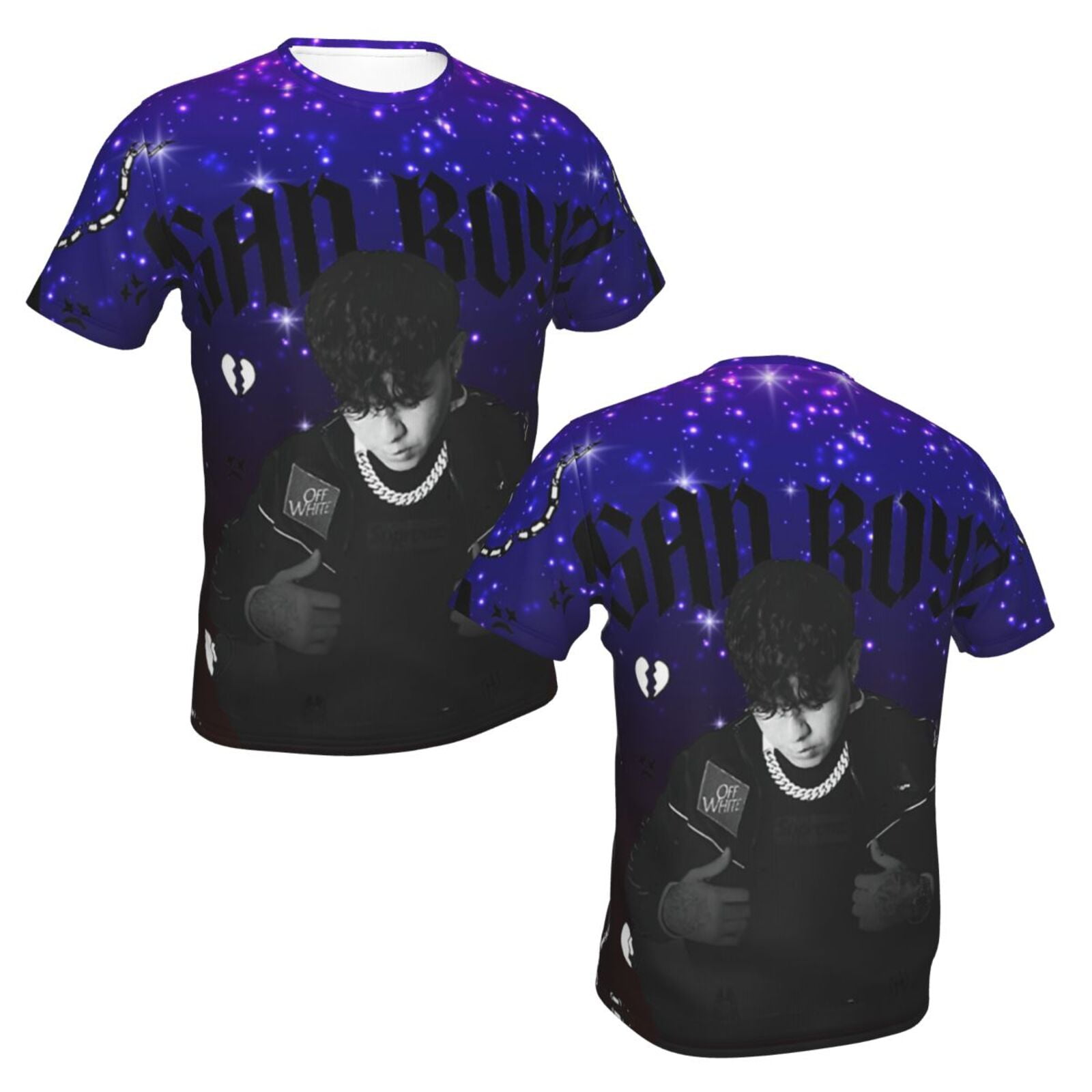 Junior H $Ad Boyz Unisex 3d Pattern Printed Short Sleeve T-Shirts ...