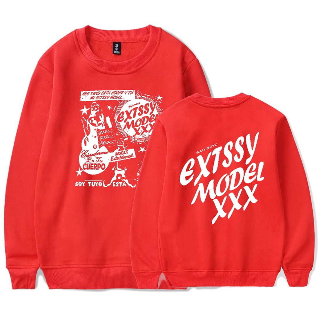 Walmart Sudadera Stussy Hombre Crew Neck Sudadera Roja Walmart ...
