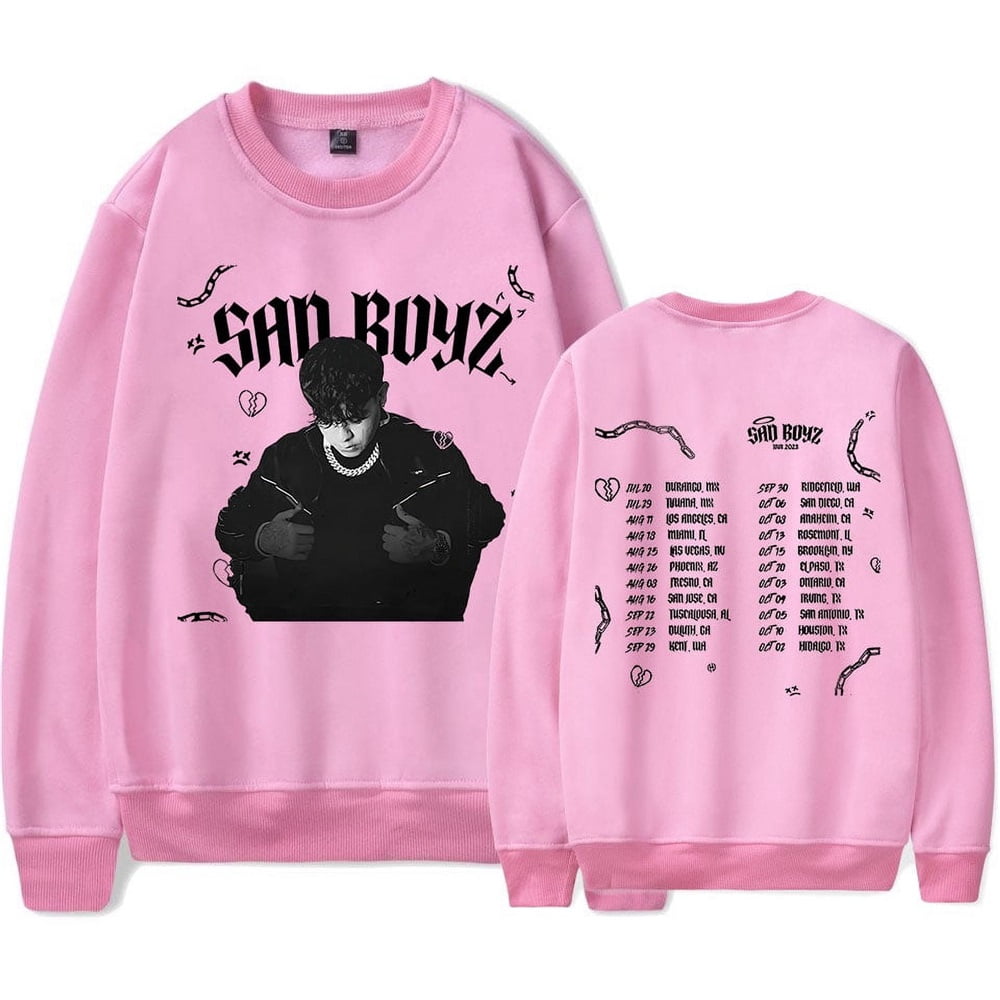 Junior H Merch Sad Boyz Long Sleeve Hoodie Casual Sweatshirt For Fans ...