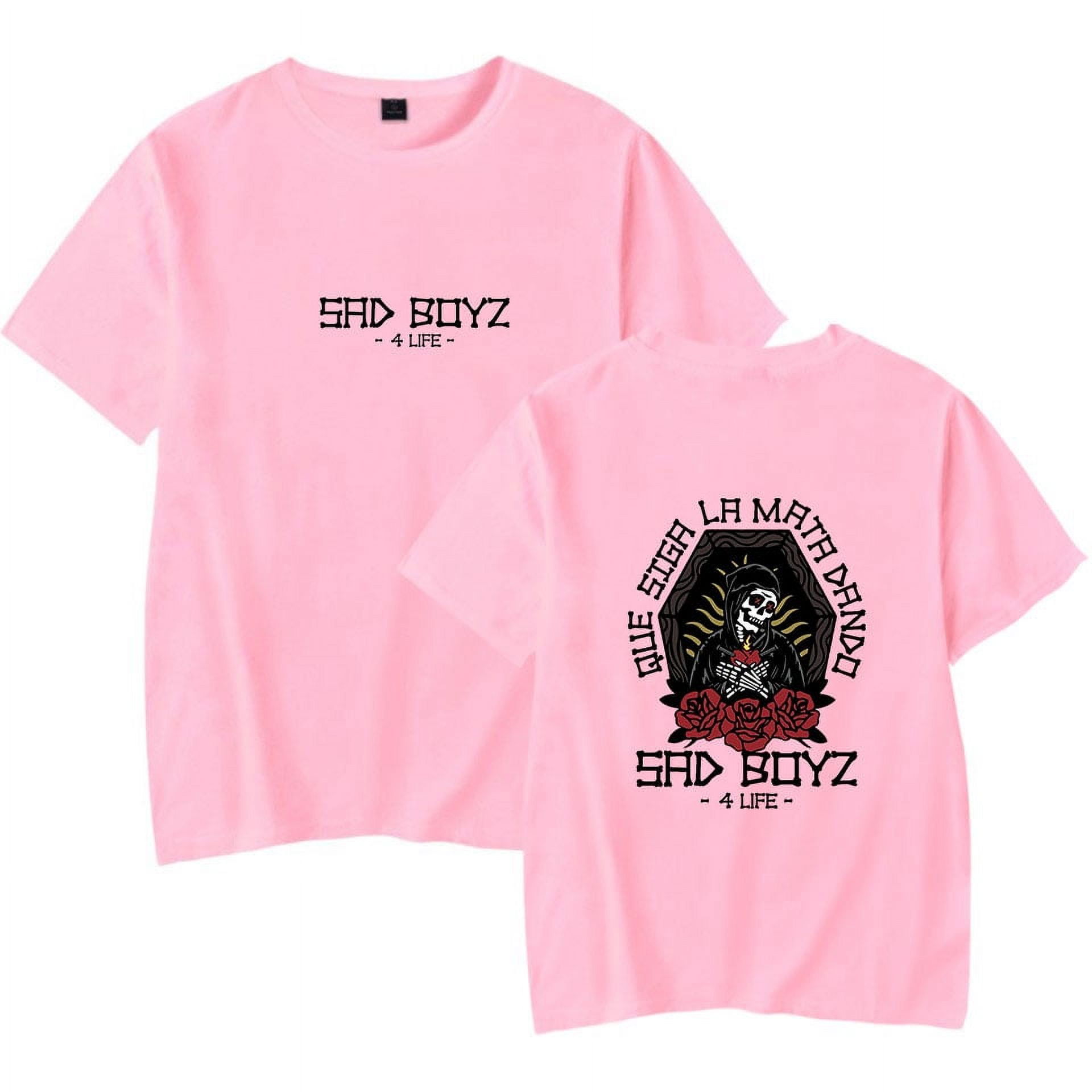 Junior H Rapper HipHop Merch $AD BOYZ T-shirt Women Men Crewneck Short ...