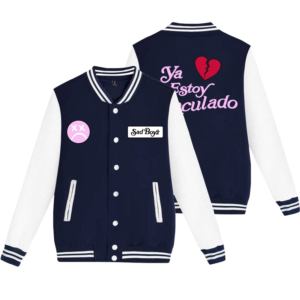 Junior H Sad Boyz Varsity Jacket Pobre Miserable Merch Cosplay Women ...