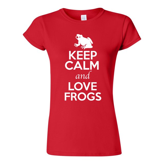 Junior Keep Calm And Love Frogs Animal Lover T-Shirt Tee - Walmart.com