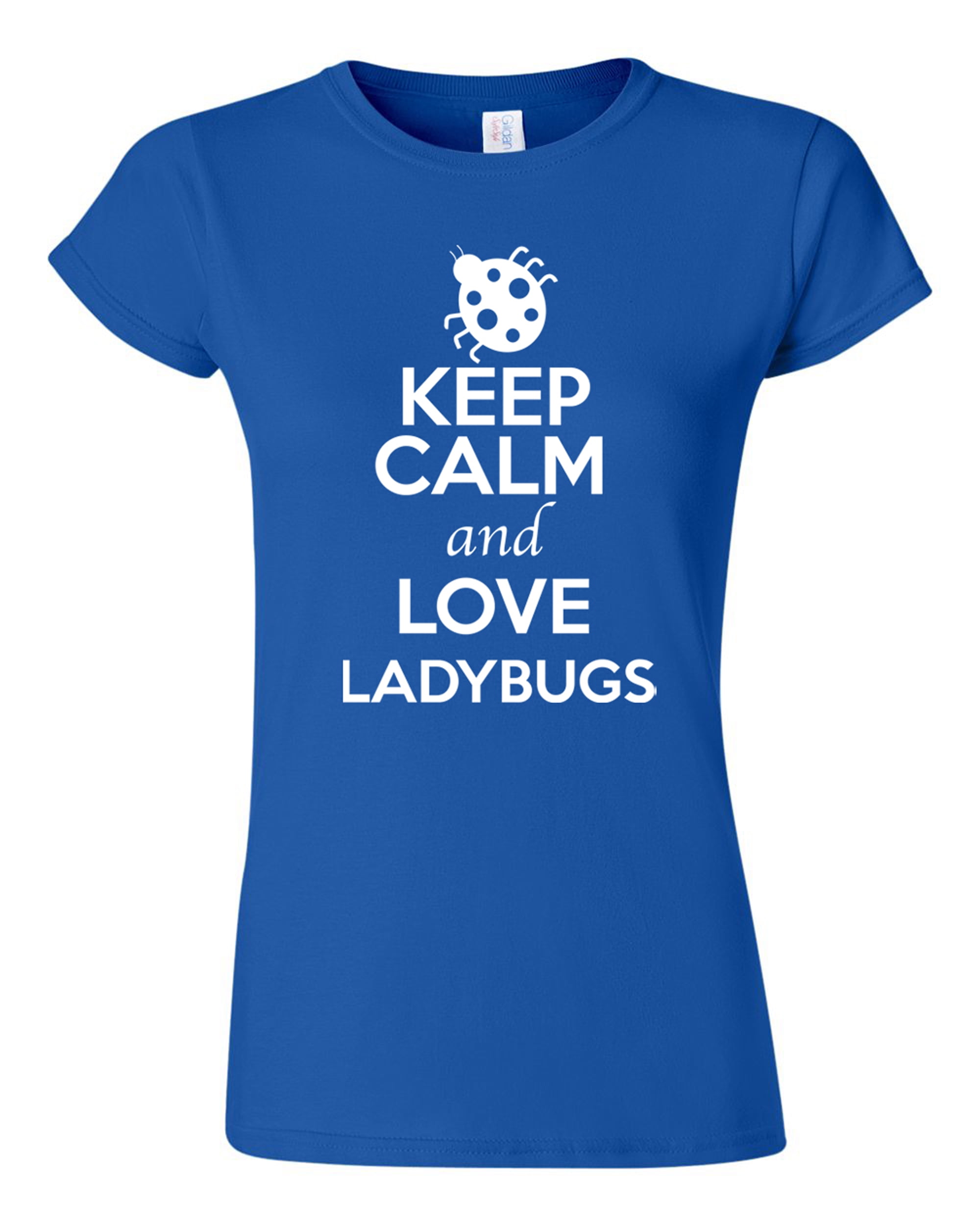 Junior Keep Calm And Love Ladybugs Bug Insects Lover T-Shirt Tee ...