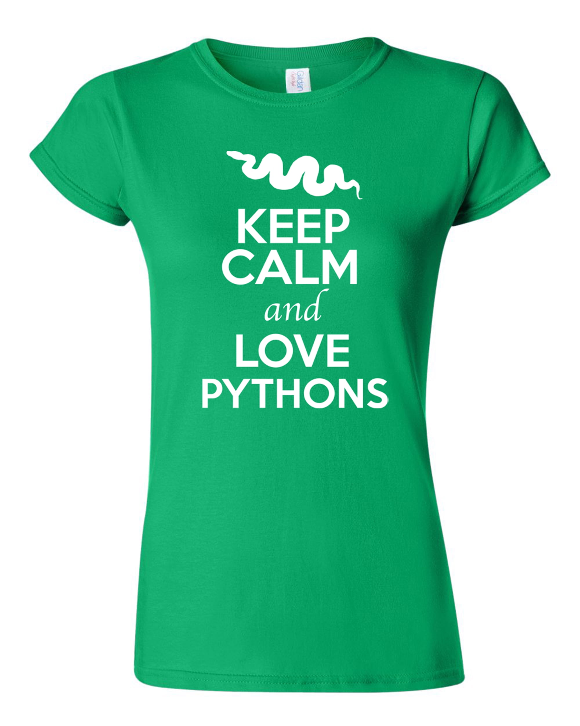 Junior Keep Calm And Love Pythons Snake Animal Lover T-Shirt Tee ...