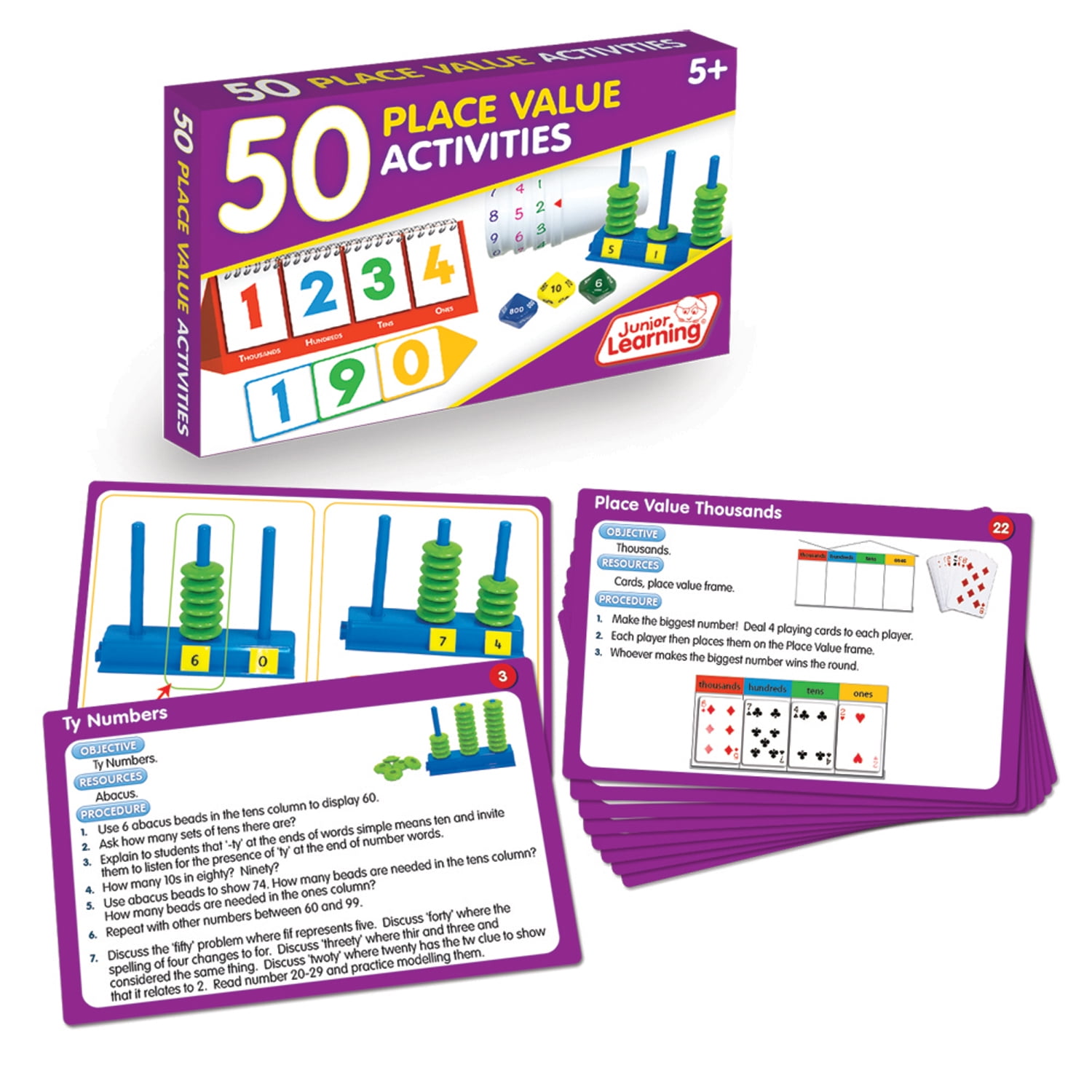Junior Learning 50 Place Value Activities - Walmart.com